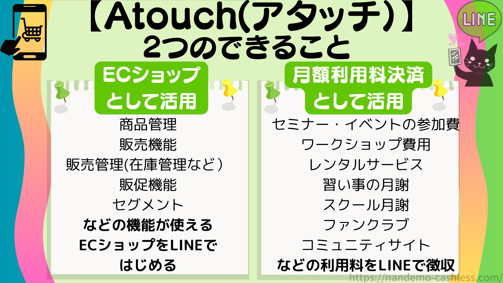 【LINEでECショップ】ならAtouch (アタッチ)【手数料やはじめ方】までわかりやすく解説 - なんでもキャッシュレス